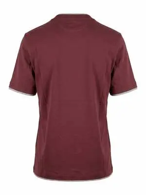 Brunello Cucinelli T-shirt With Faux-layering - Multicolor