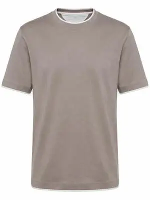 BRUNELLO CUCINELLI Brunello Cucinelli Men T-Shirt With Faux-Layering