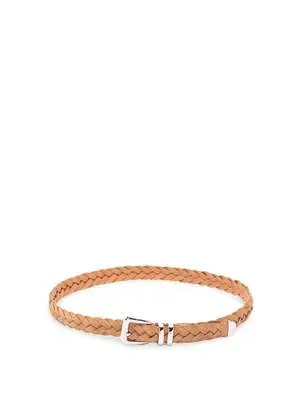 Brunello Cucinelli Calfskin Braided Belt - Multicolor