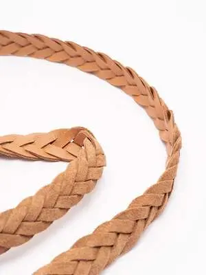 Brunello Cucinelli Calfskin Braided Belt - Multicolor