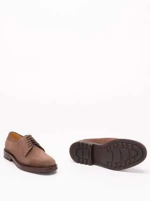 Brunello Cucinelli Calf Leather Lace-up Derby Shoes - Multicolor