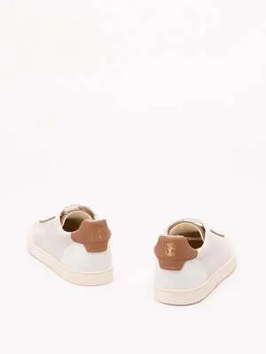 Brunello Cucinelli Calf Leather Lace Up Sneakers