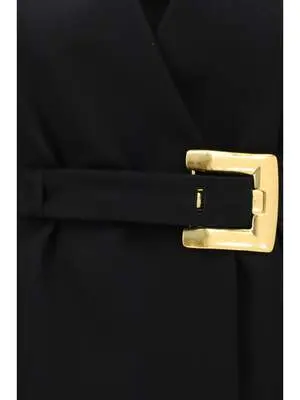Balmain Grain De Poudre Blazer With Belt