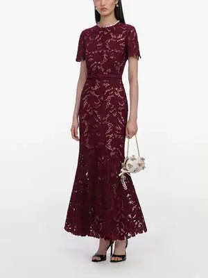 SELF-PORTRAIT Lace Midi Dress - Multicolor