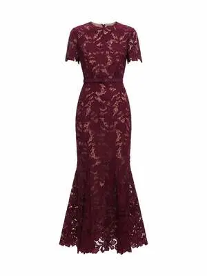 SELF-PORTRAIT Lace Midi Dress - Multicolor
