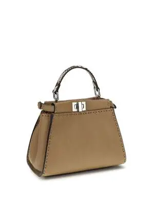 Fendi Peekaboo Mini Handbag - Cream