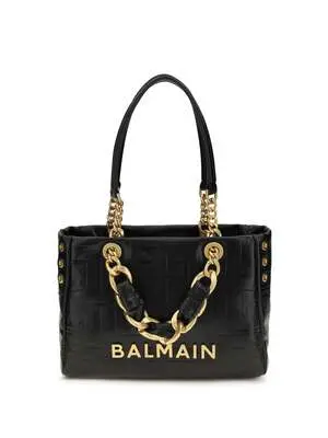Balmain Small Cabas 1945 Tote Bag - Black