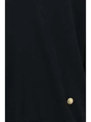 Balmain V-neck Sweater With Stitched Diamond Detail