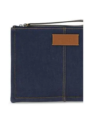 Fendi Medium Denim Pouch