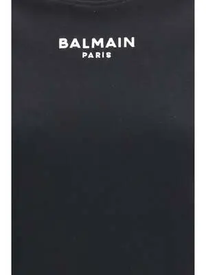 Balmain Cotton Logo T-shirt - Black