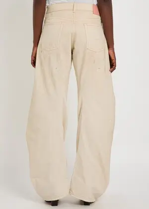 Acne Studios 2006f Paint-splatter Curved Wide-leg Jeans