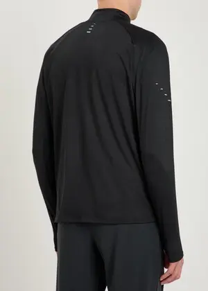 Nike Dri-fit Quarter-zip Stretch-jersey Running Top