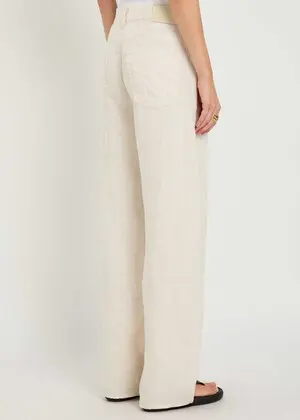 Citizens Of Humanity Brynn Drawstring Linen Trousers - Beige