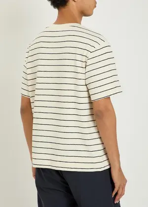 Nn07 Pedro Striped-knit Cotton T-shirt