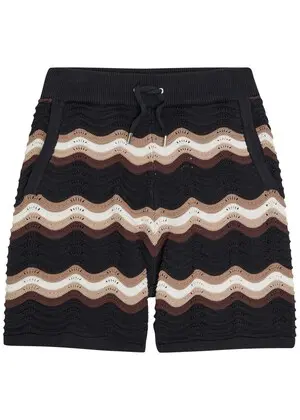 RAITH Primavera Wavy Crochet Cotton Shorts