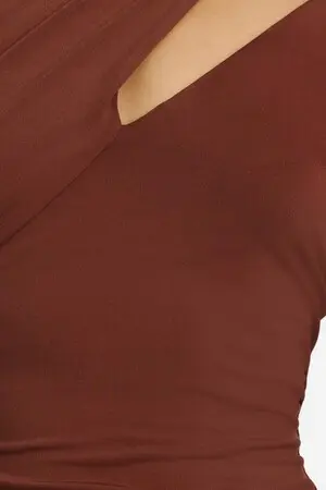 Significant Other Orlyn Asymmetrical Cut-out Long Sleeve Top