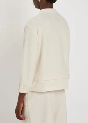 Moncler Layered Bouclé Cardigan - Cream