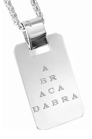 FLORENTIS JEWELLERY Abracadabra" Pendant In Sterling - Silver