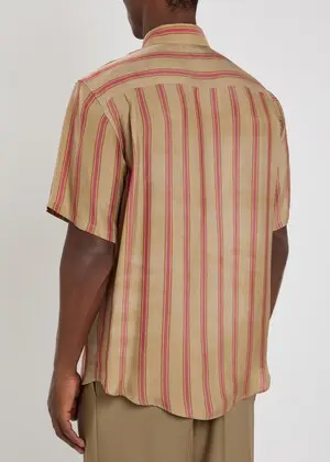 Saint Laurent Striped Satin-twill Shirt