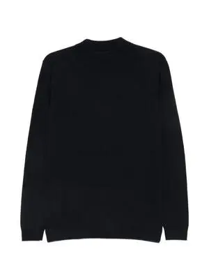 Karl Lagerfeld Embroidered Crew-neck Sweater - Blue