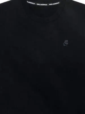 Karl Lagerfeld Logo Patch Crew Neck Sweater
