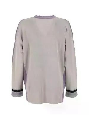 ELENA MIRÒ Colour-block V-neck Sweater