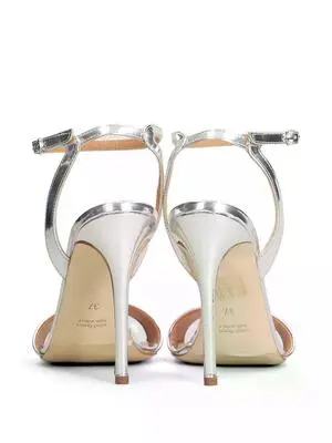 THE SELLER Metallic Ankle-strap Stiletto Sandals