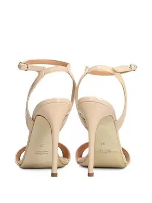 THE SELLER Patent Leather Ankle Strap Sandals - Neutrals