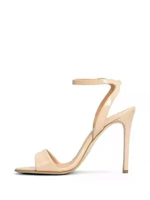 THE SELLER Patent Leather Ankle Strap Sandals