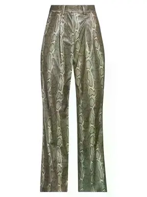 SOULLAND Snake-pattern Tailored Trousers