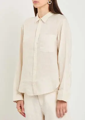 Citizens Of Humanity Kayla Shrunken Linen Shirt