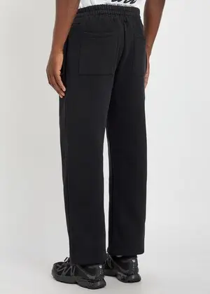 MKI MIYUKI ZOKU Uniform Logo-print Cotton-blend Sweatpants - Black