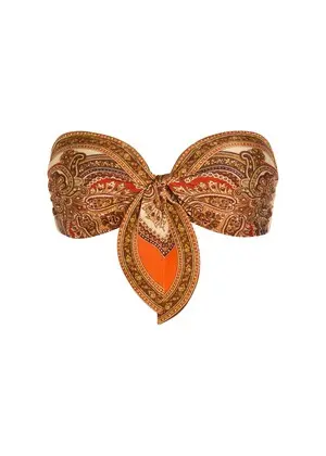 Zimmermann Mahon Strapless Bikini Top - Orange