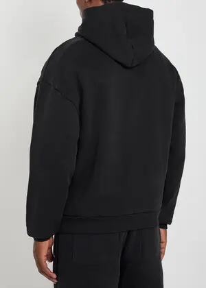 MKI MIYUKI ZOKU Hooded Cotton-blend Sweatshirt - Black
