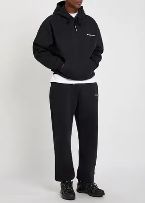 MKI MIYUKI ZOKU Hooded Cotton-blend Sweatshirt - Black