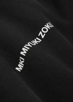 MKI MIYUKI ZOKU Hooded Cotton-blend Sweatshirt - Black