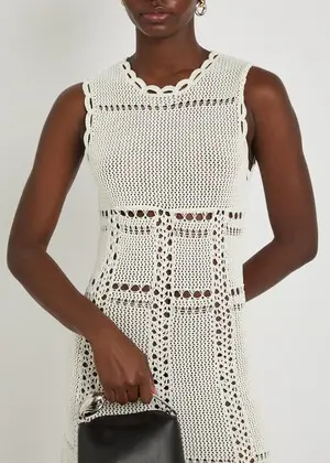 Erdem Crochet Cotton Maxi Dress - Ivory