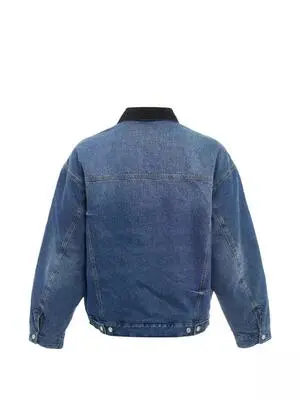 Alexander Wang Contrast-collar Denim Jacket - Blue