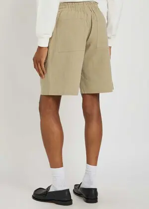 Drole De Monsieur Textured Canvas Shorts