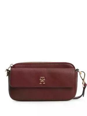 Tommy Hilfiger Logo Plaque Shoulder Bag - Red
