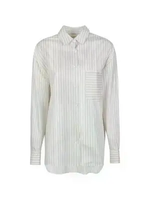 IRO PARIS Striped Cotton Shirt - Neutrals