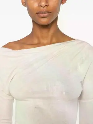 Elisabetta Franchi Asymmetric Ruched Top
