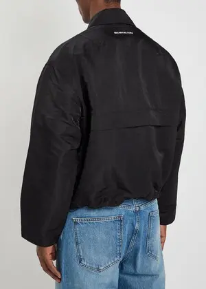MKI MIYUKI ZOKU Pilot Taffeta Jacket With Logo Embroidery