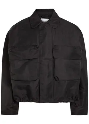 MKI MIYUKI ZOKU Pilot Taffeta Jacket With Logo Embroidery