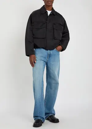 MKI MIYUKI ZOKU Pilot Taffeta Jacket With Logo Embroidery