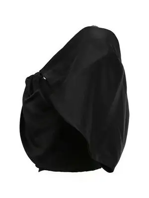 LOUIS VUITTON Satin Cape-shoulder Corset Top
