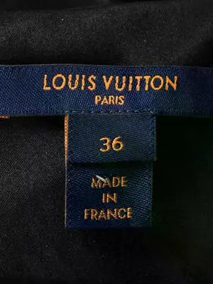 LOUIS VUITTON Satin Cape-shoulder Corset Top