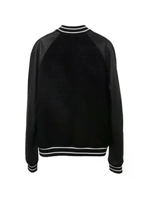 Valentino Garavani Vlogo Tweed Bomber Jacket