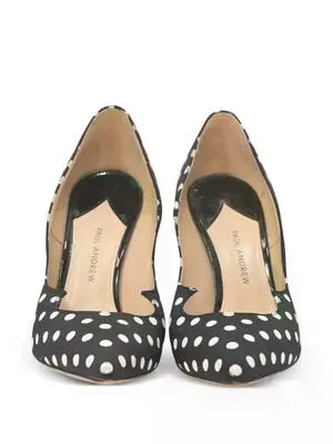PAUL ANDREW Polka Dot Scalloped Pumps