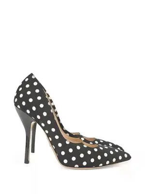 PAUL ANDREW Polka Dot Scalloped Pumps